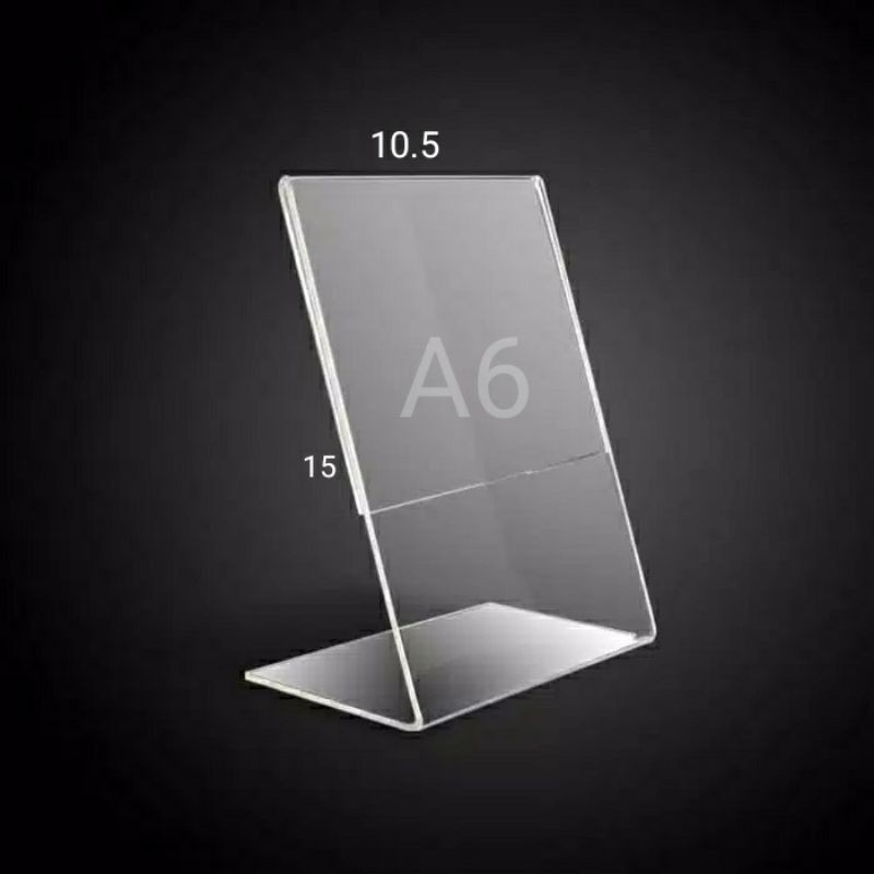 Jual Akrilik tent card - akrilik brosur A6 | Shopee Indonesia