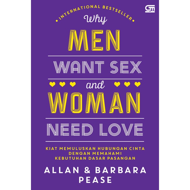 Jual Buku Why Men Want Sex And Women Need Love Gramedia Pustaka Utama