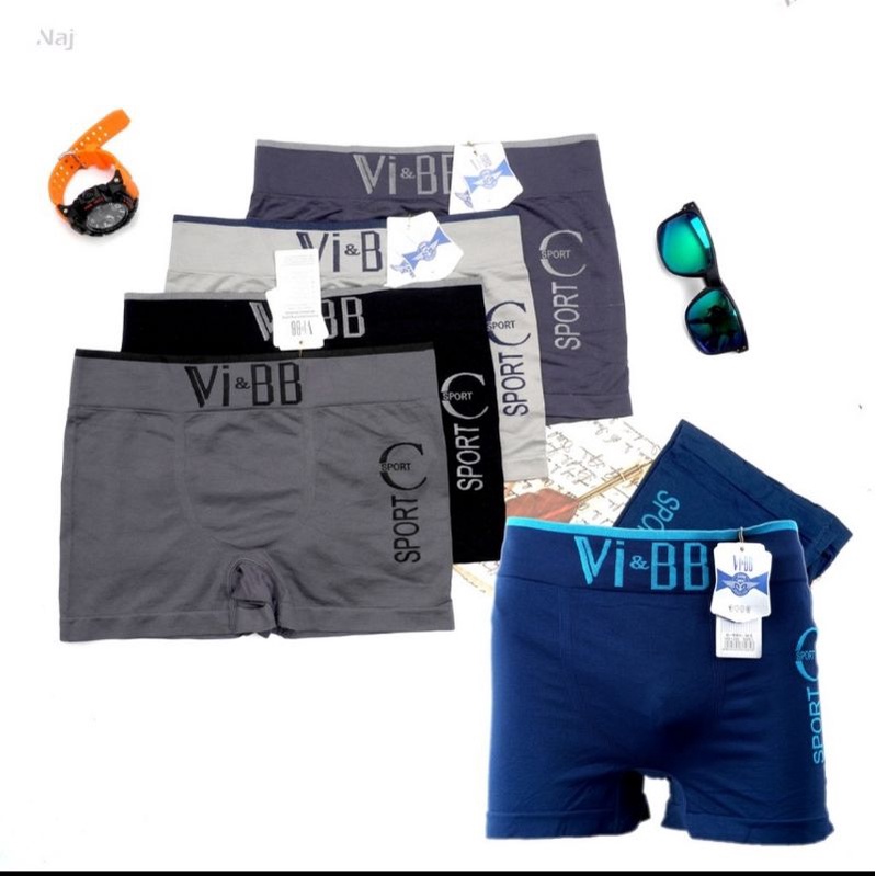 Jual 3pcs_ cd boxer VI&BB / COWO KEREN SEAMLESS TANPA JAHITAN/BOXER ...