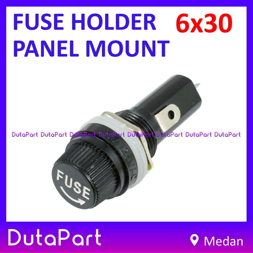 Jual Fuse Holder Rumah Sekring Besar 6x30 mm Tempat Skring Panel Mount ...