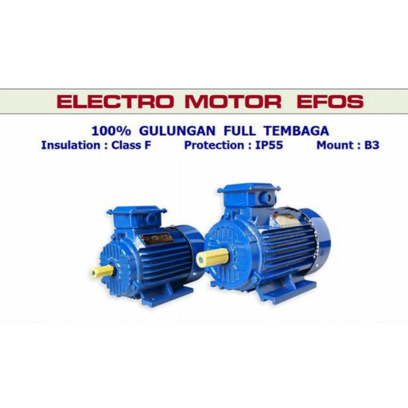 Jual Dinamo Elektro motor 40 hp 40 pk 3 phase 3 fase 1500 RPM Efos | Shopee Indonesia