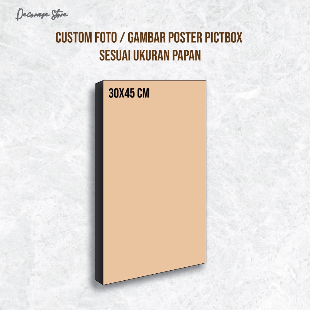 Jual Custom Gambar / Desain Sesuai Pesanan Pajangan Dinding Frame Kayu ...