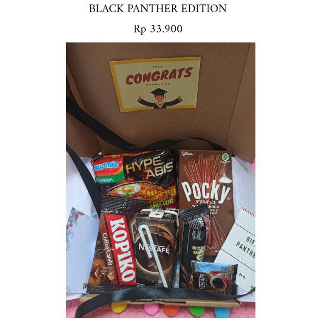 Jual BLACK PANTHER SNACK BOX HAMPERS KADO ULANG TAHUN | Shopee Indonesia