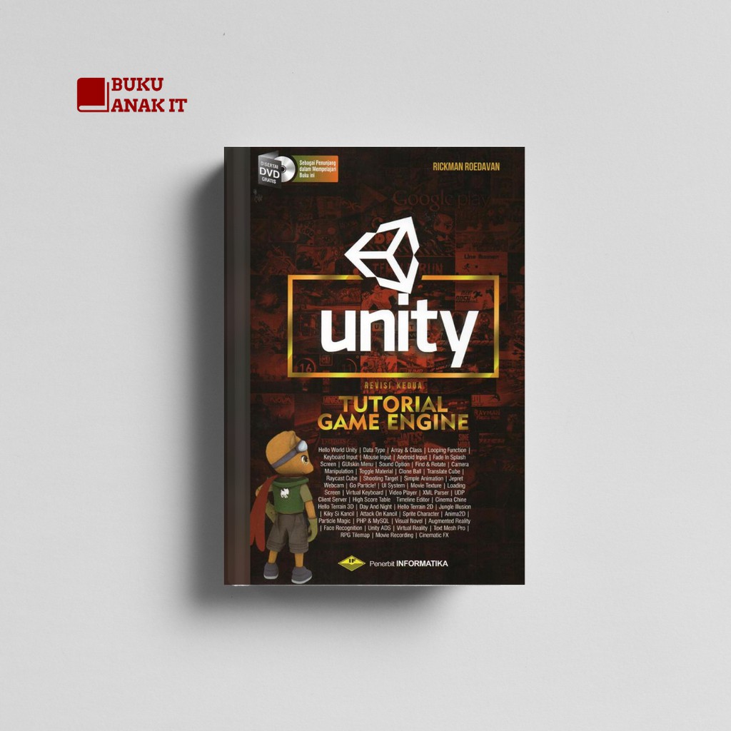 Jual BUKU UNITY TUTORIAL GAME ENGINE EDISI REVISI BONUS DVD | BELAJAR ...