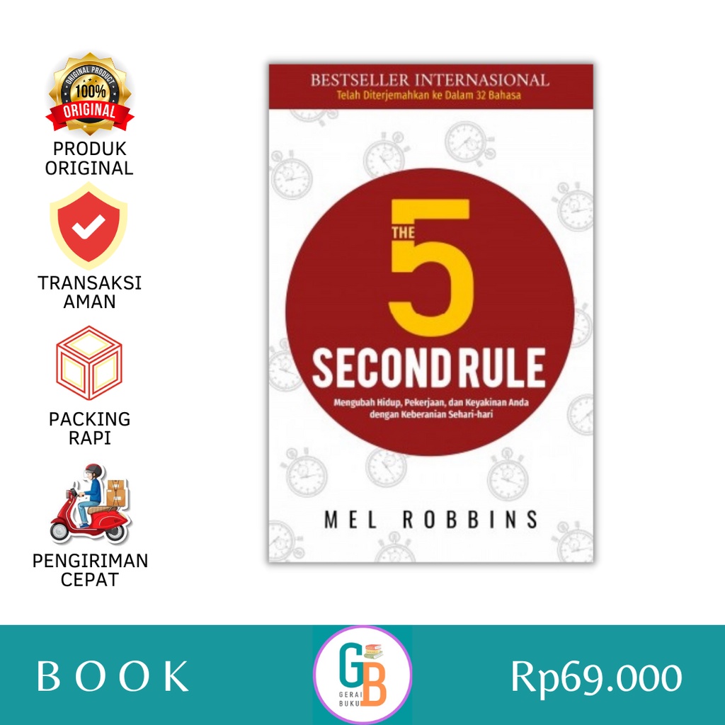 Jual The 5 Second Rule (Buku Original) | Shopee Indonesia