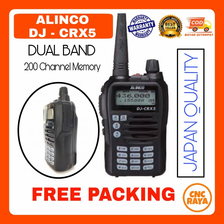 Jual HT Alinco DJ CRX 5 dual band (VHF-UHF) Garansi 1 Tahun Walkie talkie | H T Alingko DJ- CRX5 ...