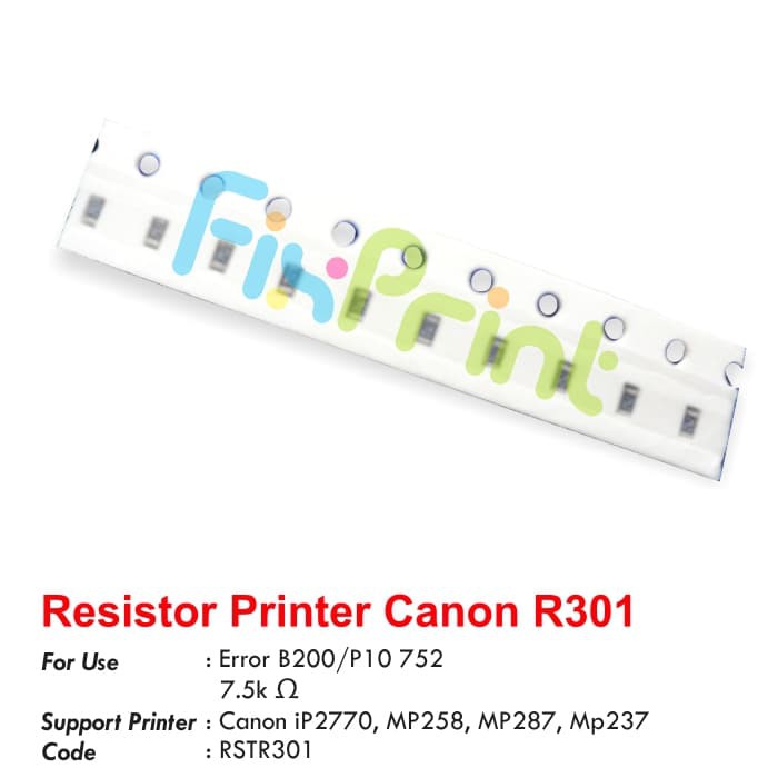 Jual Resistor Canon R301 & R302 Error B200 P10 752 Mainboard Printer ...