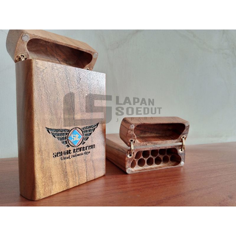Jual kotak lintingan/wadah, box rokok jati custom | Shopee Indonesia