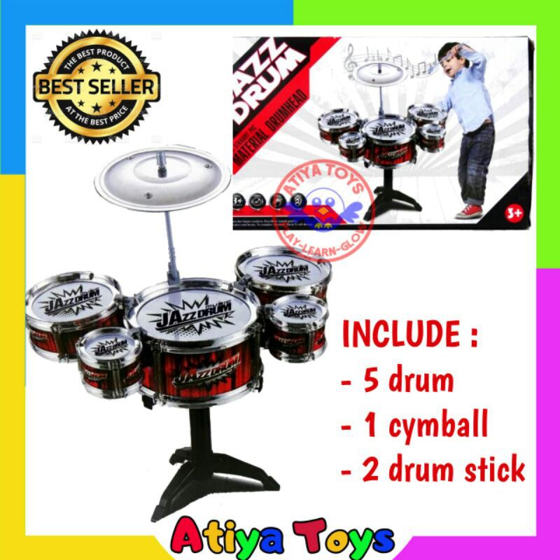 Jual Mainan Permainan Edukasi Alat Musik pukul Drum perkusi Set kado ...