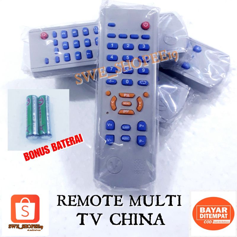 Jual REMOTE TV TABUNG MULTI CHINA / REMOTE TV TABUNG MESIN SUDAH DI ...