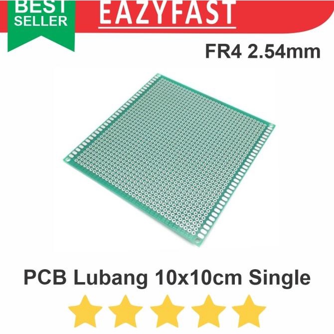 Jual PCB Lubang IC 10x10 10x10cm Single Layer Bolong Titik Matrix Fiber ...