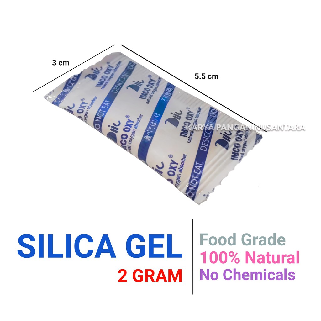 Jual SILICA GEL FOOD GRADE SILICA GEL OXY FREE SILICA GEL OXYFREE 2 GR ...
