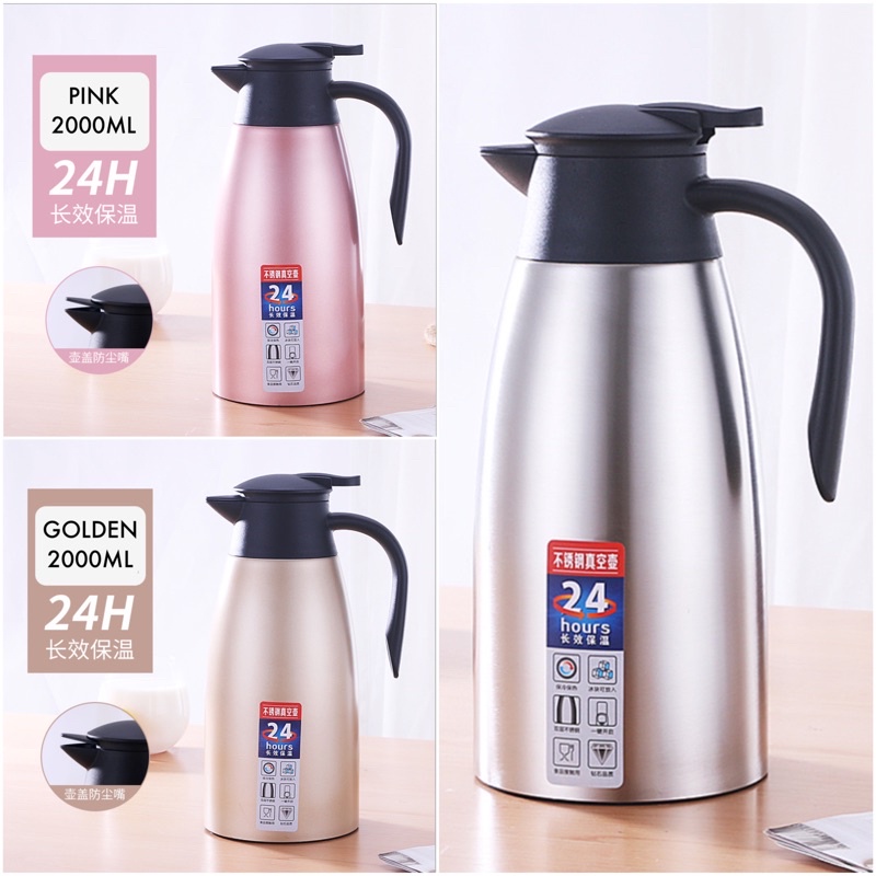 Jual Termos vacum 2 Liter / vacuum jug / termos air stainless steel ...