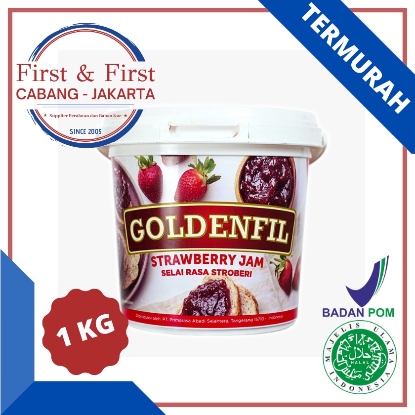 Jual Goldenfill Strawberry Jam 1Kg - Selai Strawberry Goldenfill ...