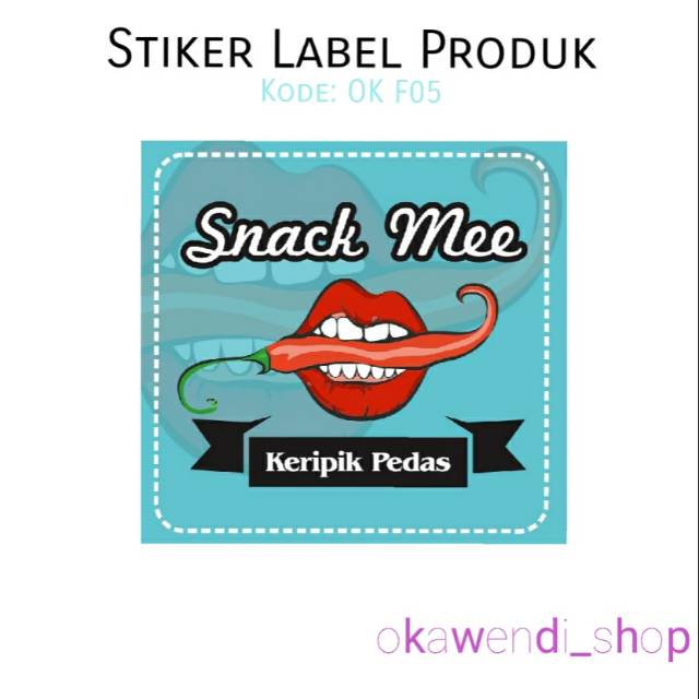 Jual STIKER LABEL PRODUK / STIKER KEMASAN / LABEL MAKANAN Design Kode ...