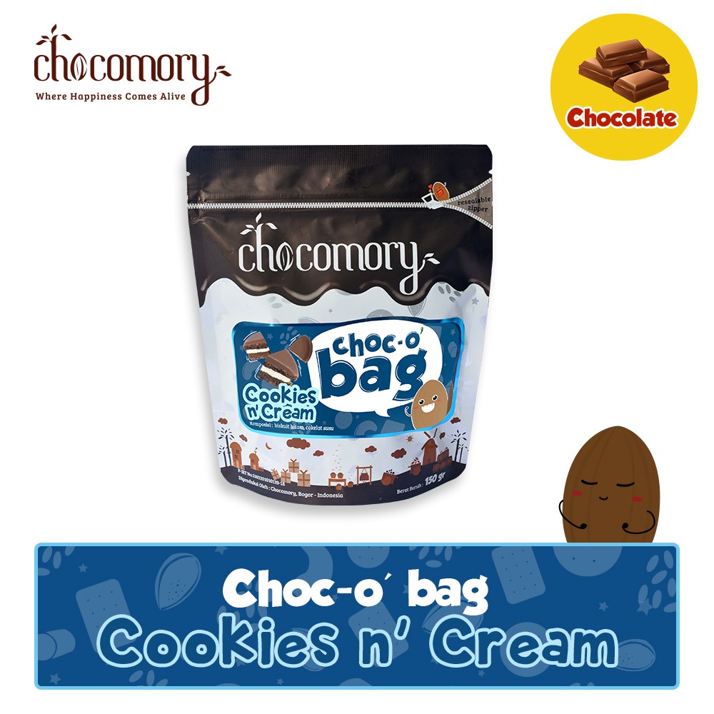 Jual Chocomory Choco Bag Cookies n Cream 150g | Shopee Indonesia