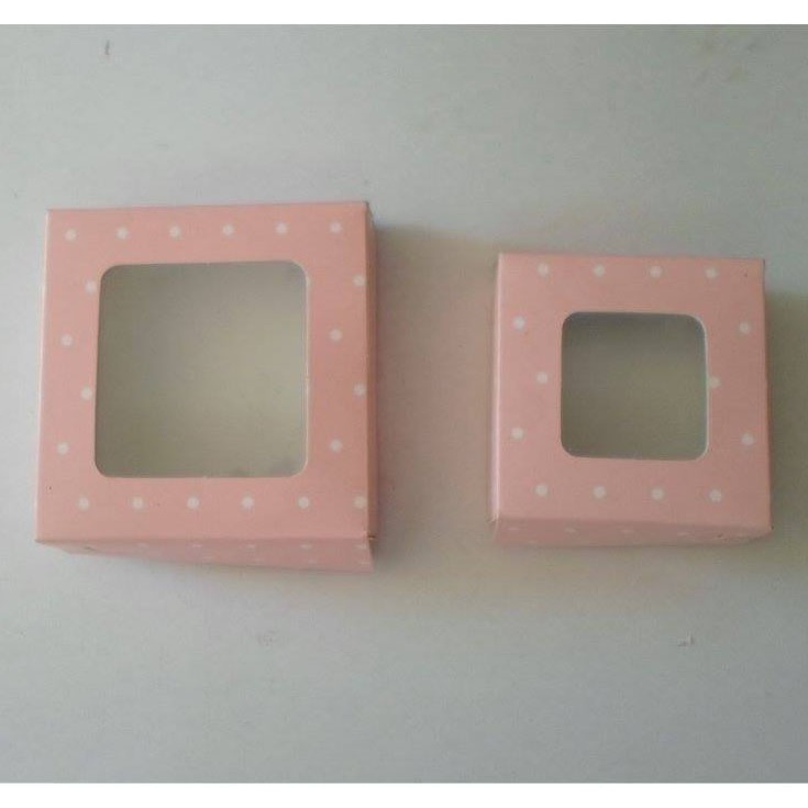 Jual Box Lucu polkadot Ukuran 7x7x3 Kemasan Bros Tali Masker Kotak ...