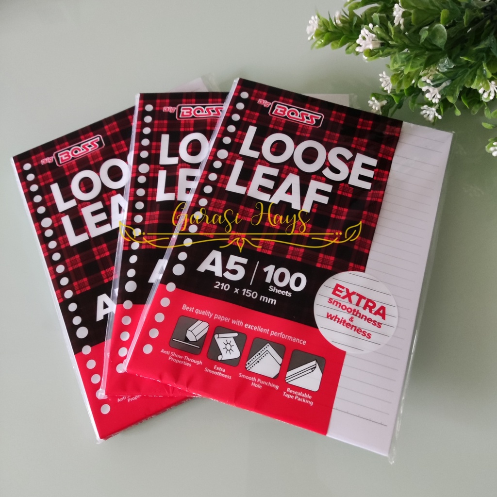 Jual Kertas Binder Loose Leaf Big Boss A5 100 sheets | Shopee Indonesia