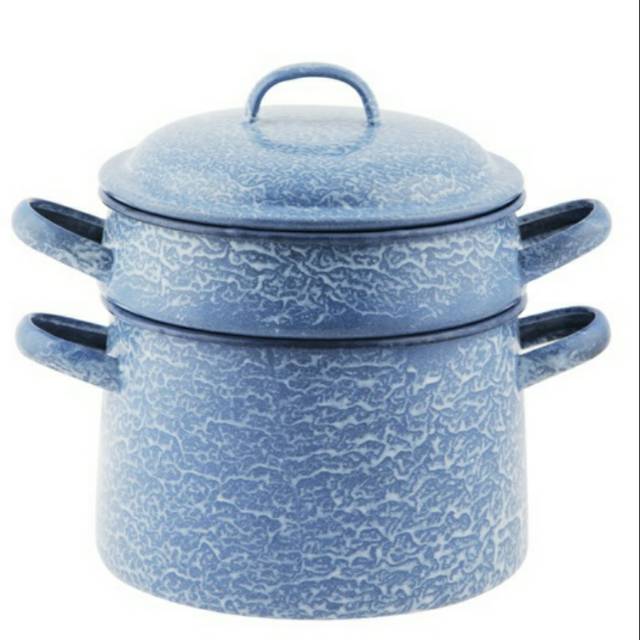 Jual Panci Tim obat / Dim Sum / makanan susun 2 Enamel merk Timbangan ...