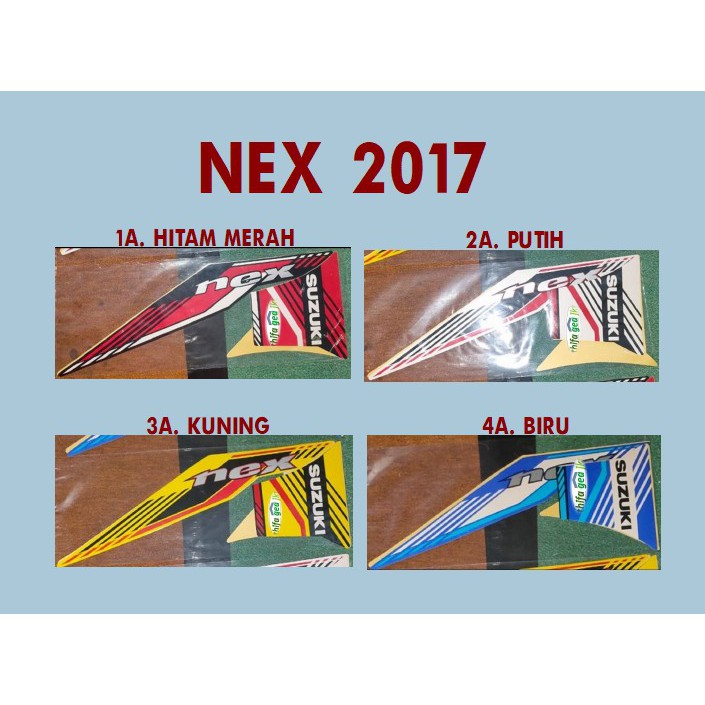 Jual Sticker NEX 2017 Motor SUZUKI Stiker Striping List Lis | Shopee ...