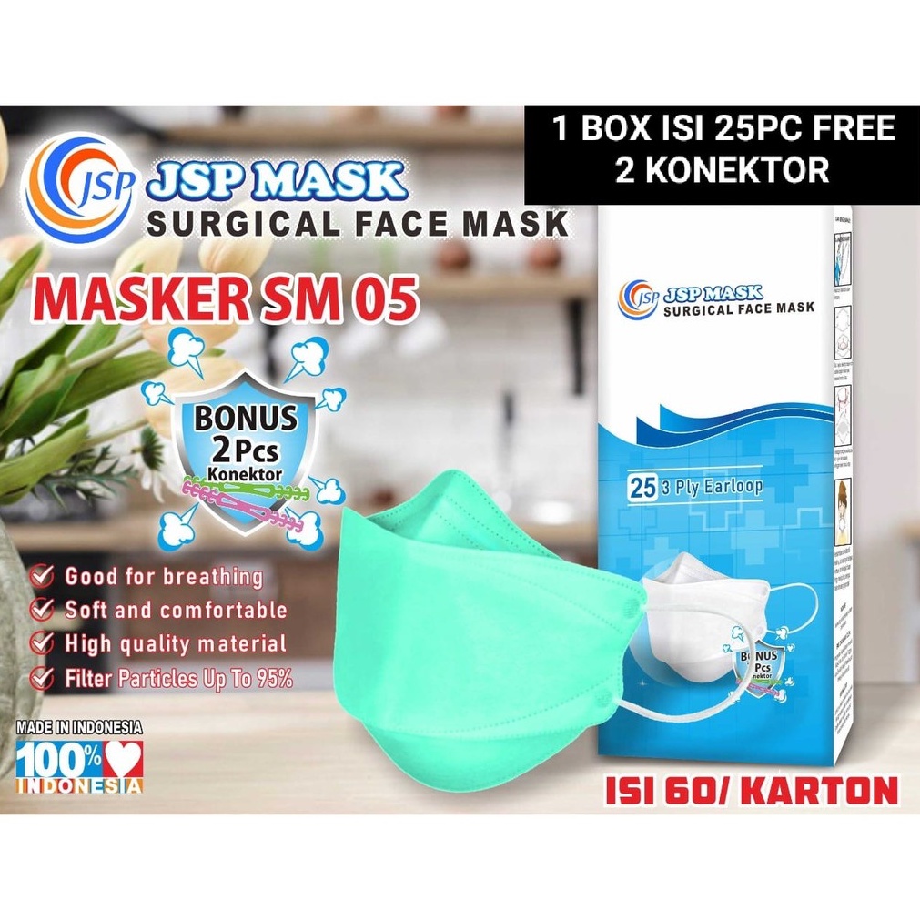 Jual MASKER KF94 JSP IZIN KEMENKES Free Konektor Original | KF94 isi 25 ...