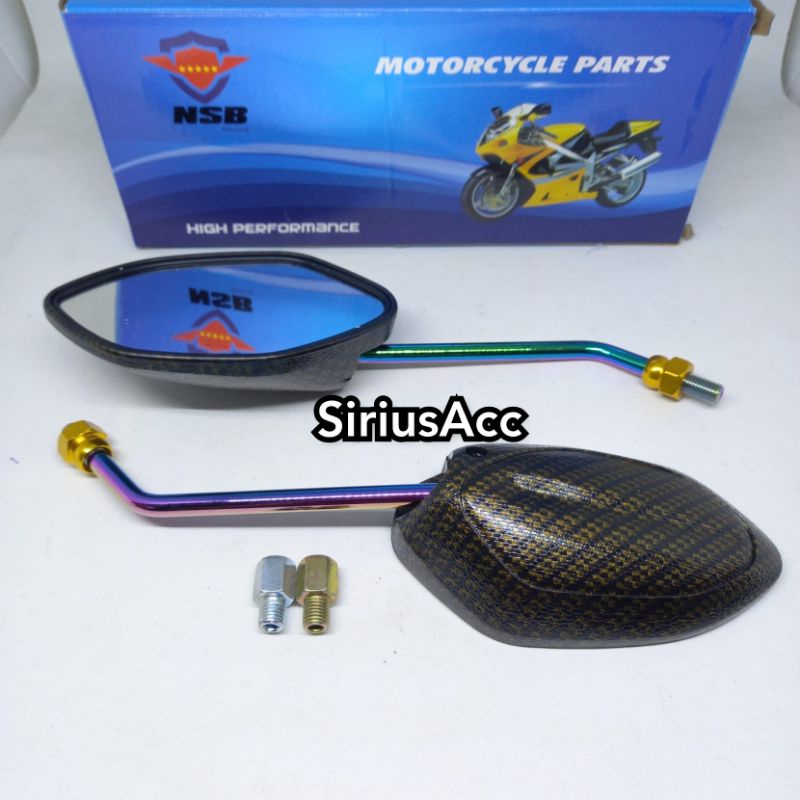 Jual Spion Beat Carbon Rainbow Pelangi Honda Dan Yamaha Universal Nmax ...