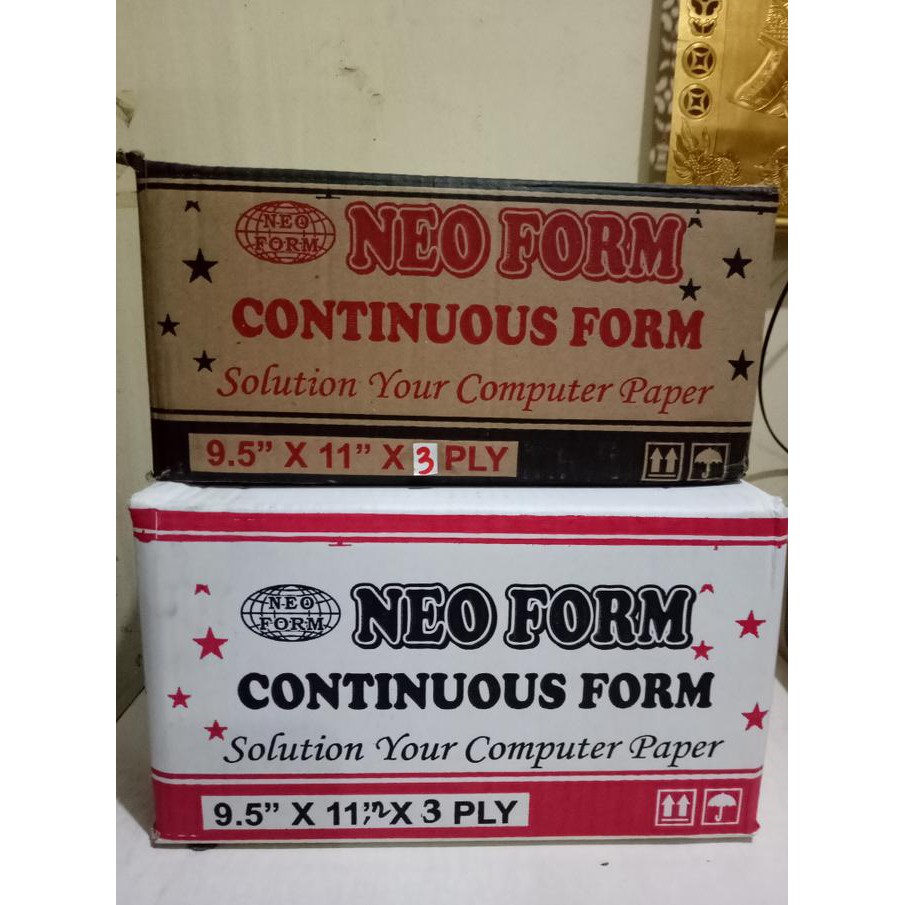 Jual Kertas Continuous Form 3 Ply Standar Atau 3 Ply Bagi 2 | Shopee ...