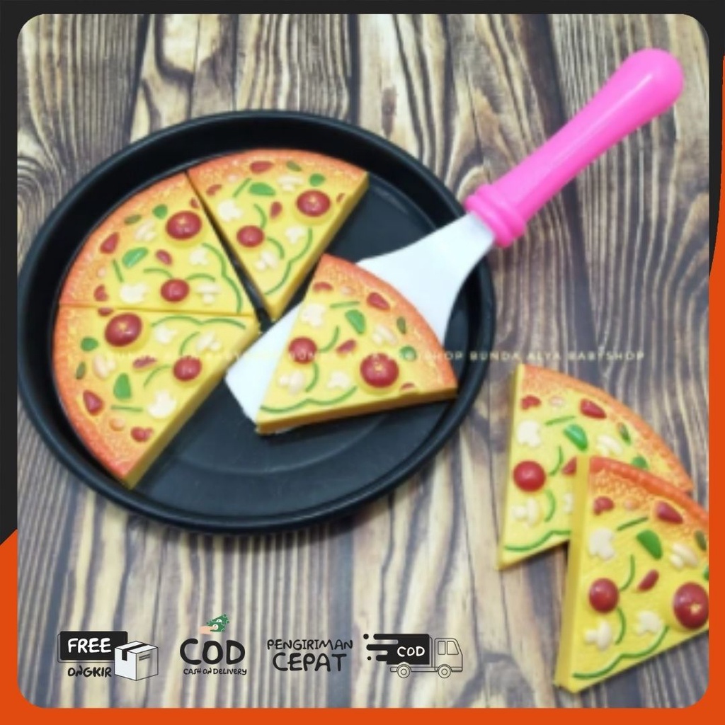 Jual Mainan pizza potong loyang pizza hut slice besar makanan siap saji ...