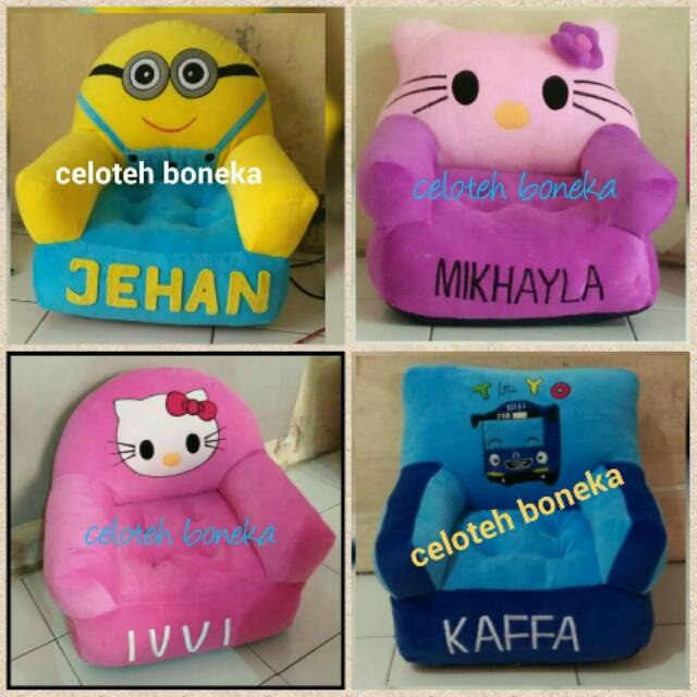 Jual Sofa anak / sofa boneka / sofa karakter / sofa doraemon / sofa ...