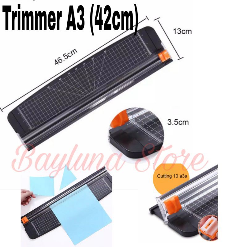 Jual Pemotong Kertas Max 42cm Paper Cutter Trimmer A2 Vertical Trimmer