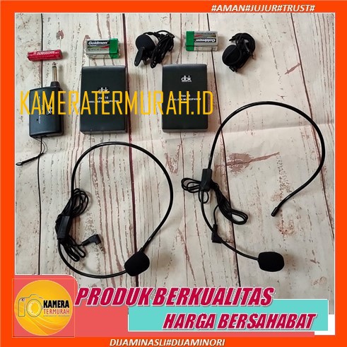 Jual Mic jepit wireless Clip on / Microphone Wireless Ceramah Pidato 2 ...