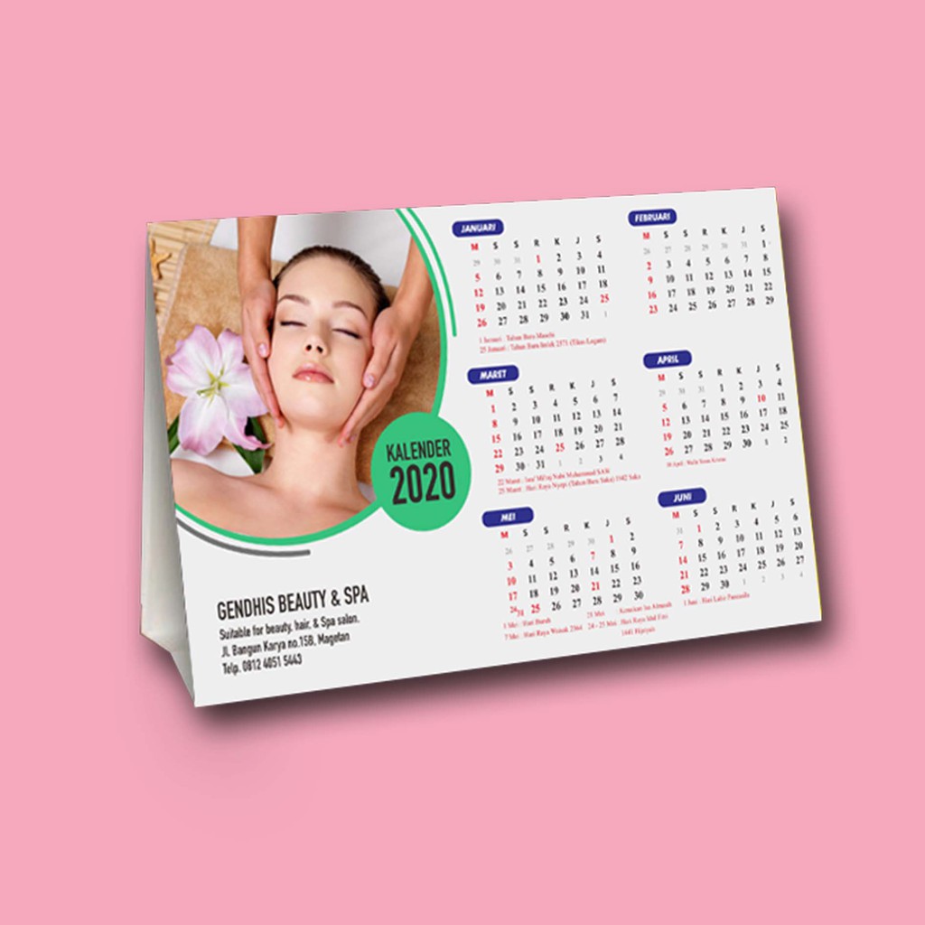 Jual Kalender Lipat I Kalender Promo Usaha I Kalender Meja 2 Sisi I ...