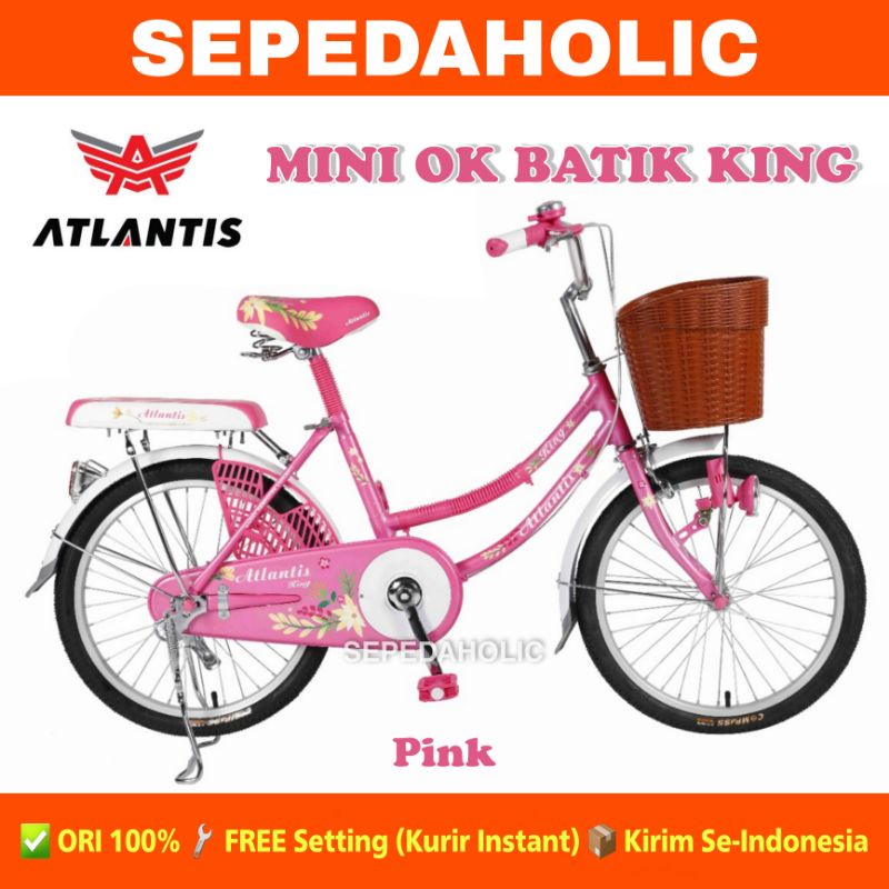 Jual Sepeda Keranjang Dewasa MINI ATLANTIS OK BATIK KING Ukuran 20 24 ...