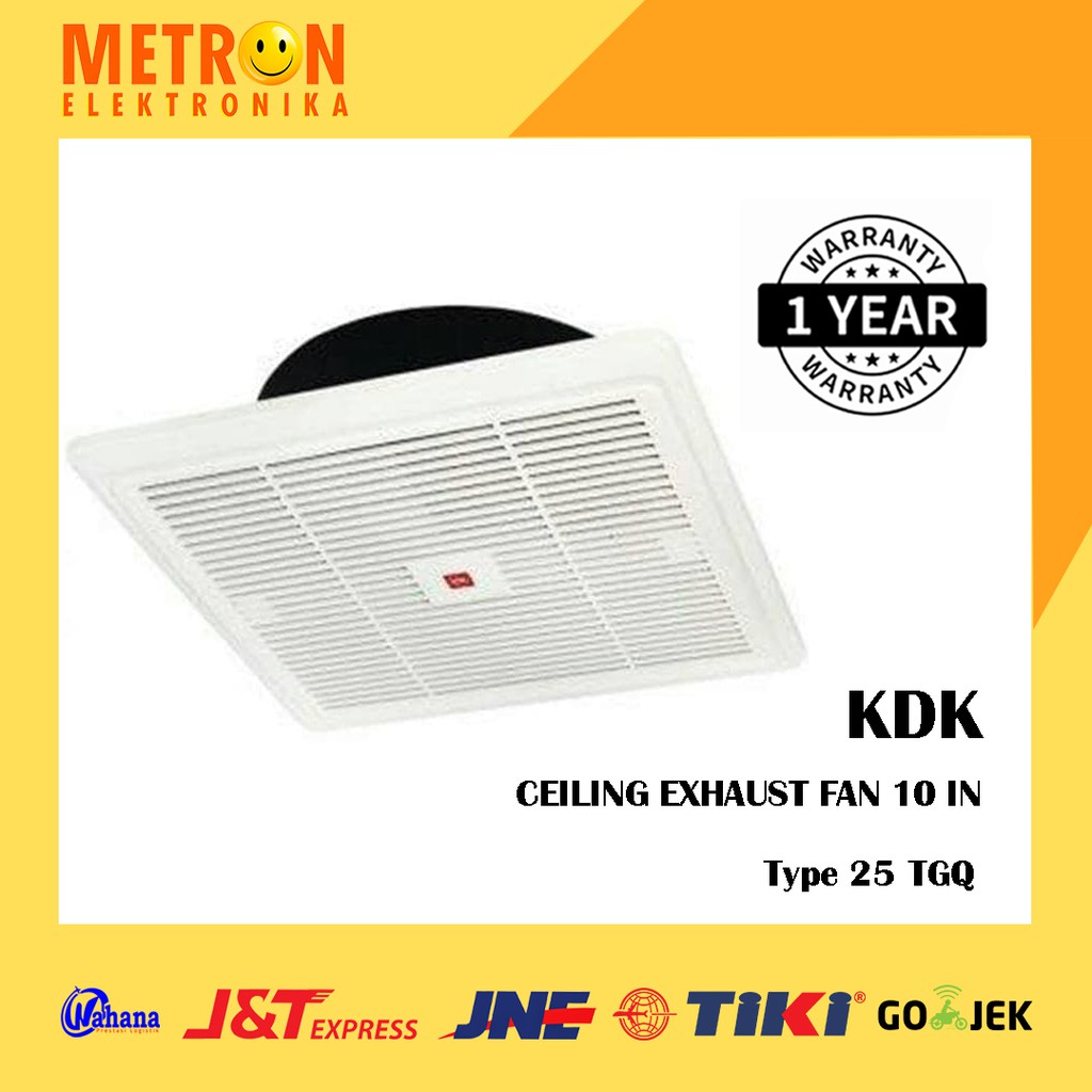 Jual KDK 25 TGQ CEILING EXHAUST FAN 10 IN / KIPAS ANGIN / 25TGQ ...