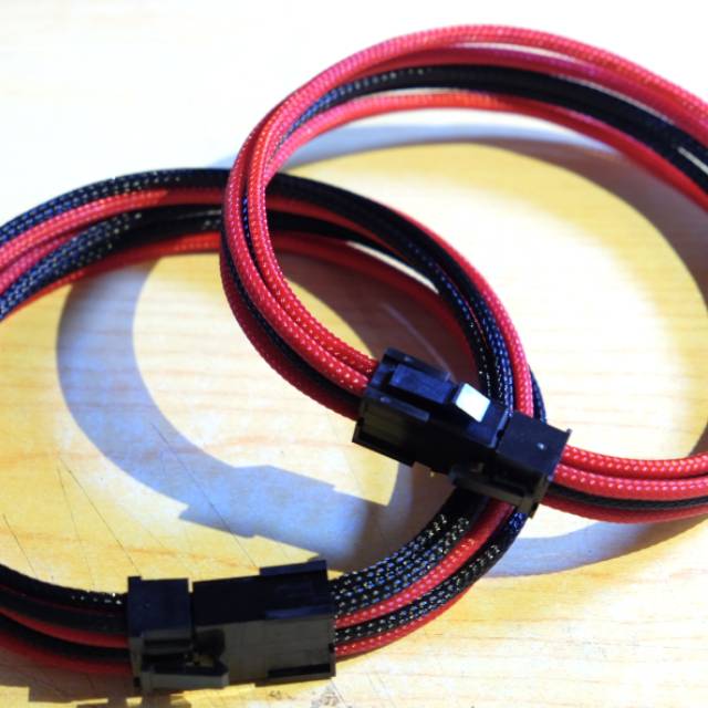 Jual Kabel Extension Sleeving 8 Pin PCIE dan 8 Pin Mobo | Shopee Indonesia