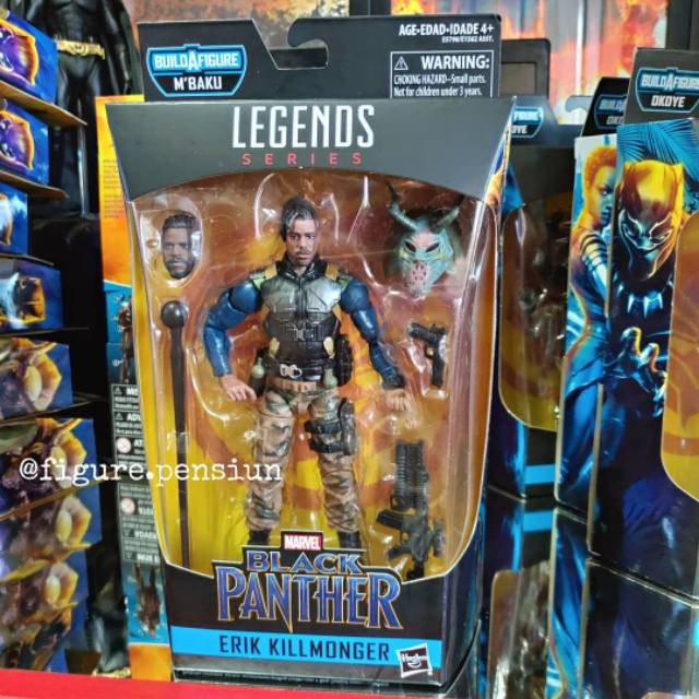 Jual MARVEL LEGENDS SERIES BLACK PANTHER ERIK KILLMONGER MILITARY ...