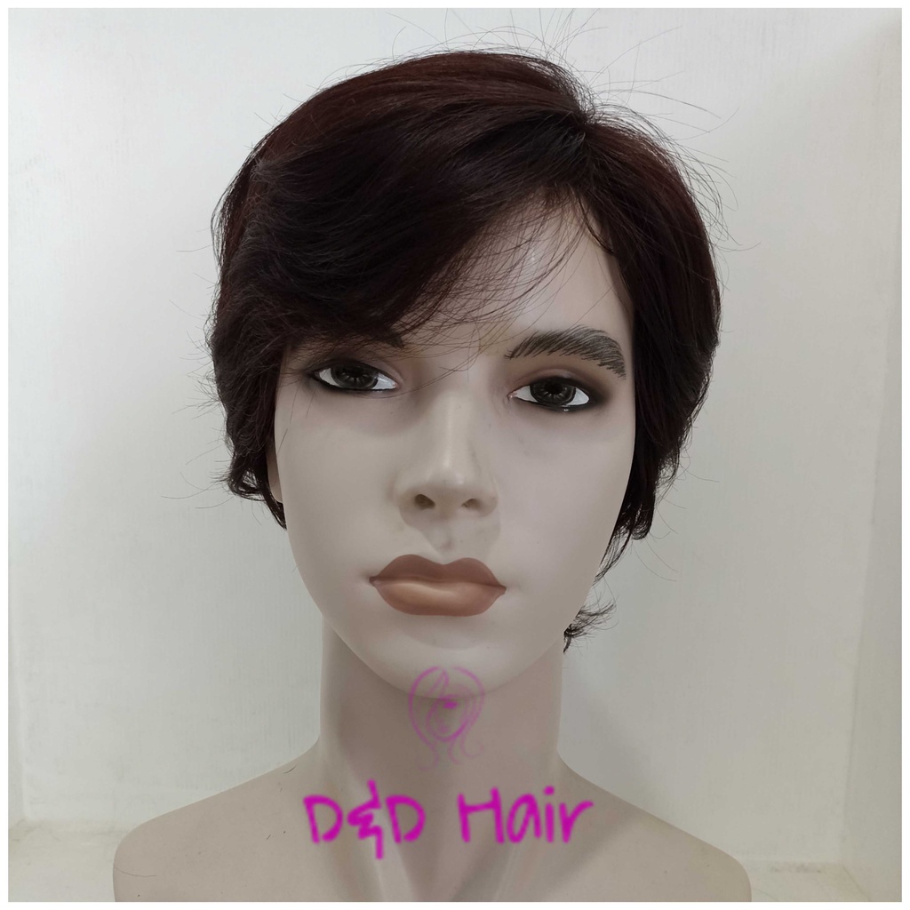 Jual Wig Rambut - Wig Pria - D&D10614 - Darkbrown - Wig Cowok | Shopee ...