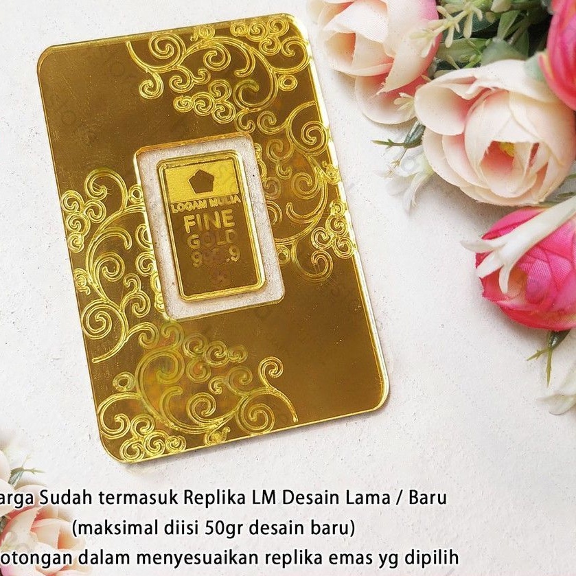 Jual RS Wadah Ukir + Replika logam Mulia Emas Desain Lama & Desain BARU ...