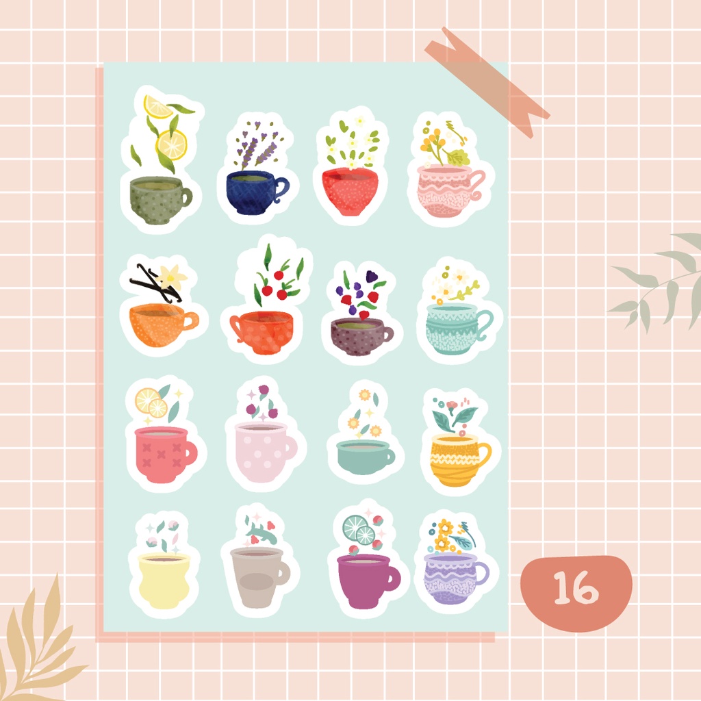 Jual STIKER AESTHETIC A6 *SUDAH CUTTING* | STICKER ESTETIK HP | STIKER ...