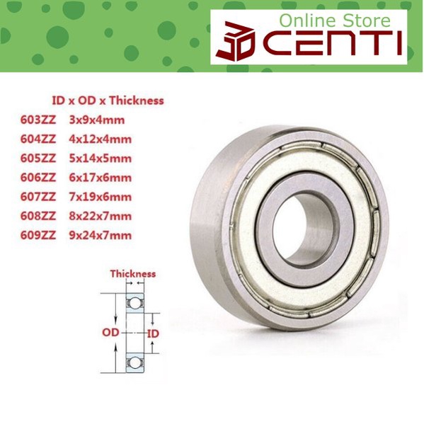 Jual Ball Bearing 604zz 605zz 606zz 607zz 608zz 6000zz 604 605 606 607 ...