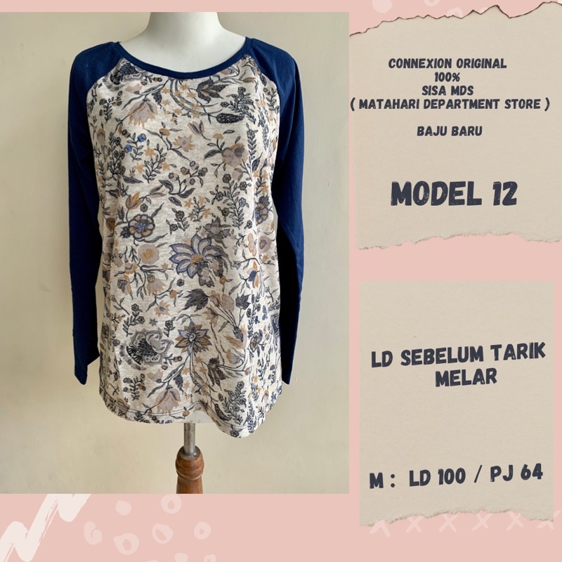 Jual Kaos wanita cewek Connexion Original 100% sisa Matahari department ...