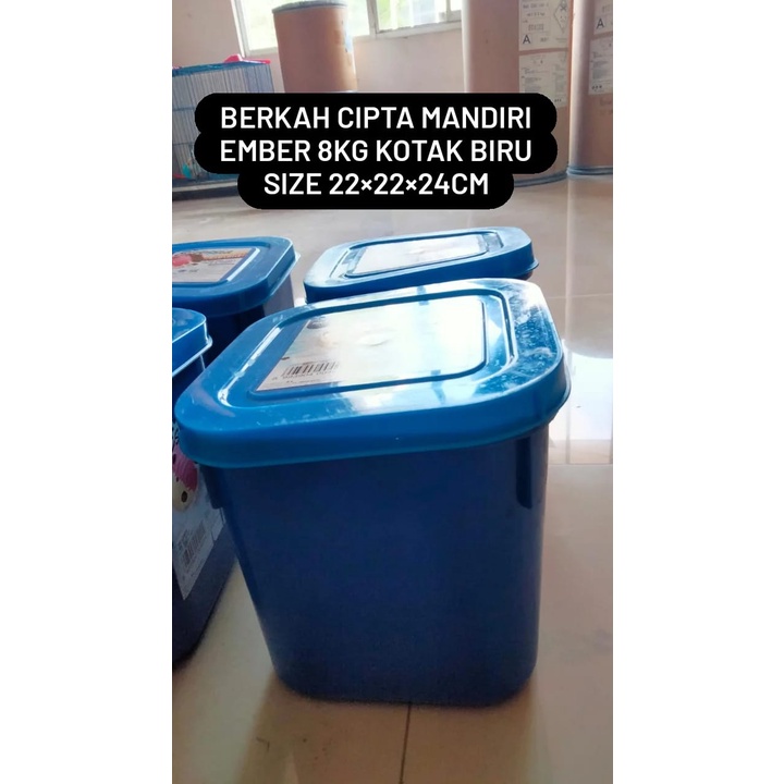 Jual Ember Es Krim Bulat 8 Liter (biru) ember ice cream kotak 8 kg ...