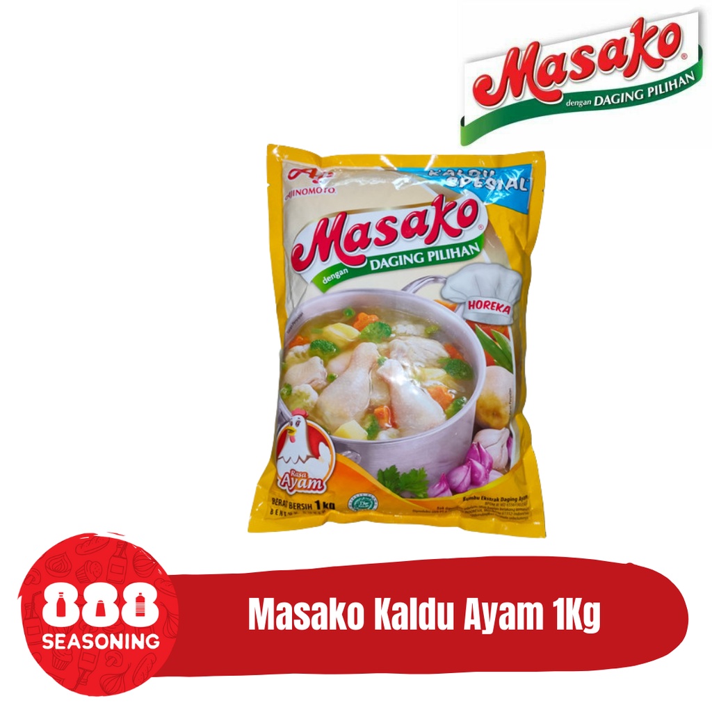 Jual MASAKO KALDU AYAM PENYEDAP RASA 1000g/ 1kg | Shopee Indonesia