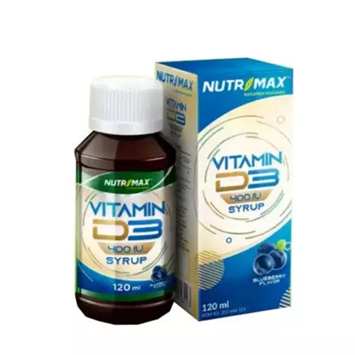 Jual Nutrimax Vitamin D3 400 IU Sirup 120 Ml/Vitamin D/Daya Tahan Tubuh ...