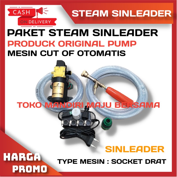 Jual ALAT CUCI STEAM MOTOR MOBIL SINLEADER 12V LENGKAP / POMPA STEM ...