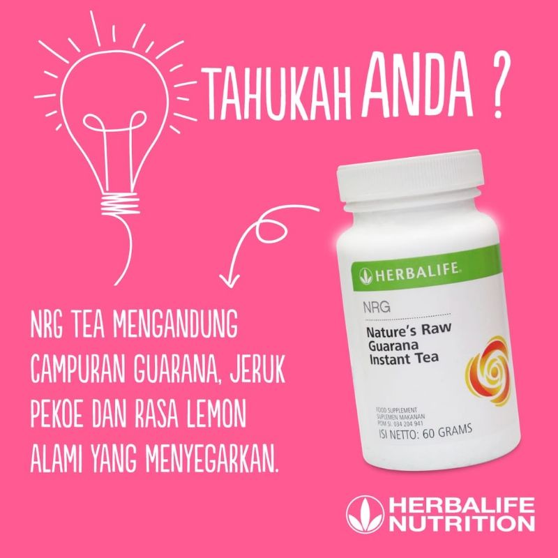 Jual Natures Raw Guarana Tea - NRG Tea (BARCODE DI POTONG!!!) | Shopee ...