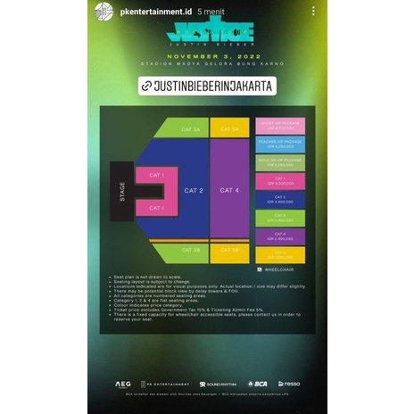 Jual Justice world tour ticket | Shopee Indonesia