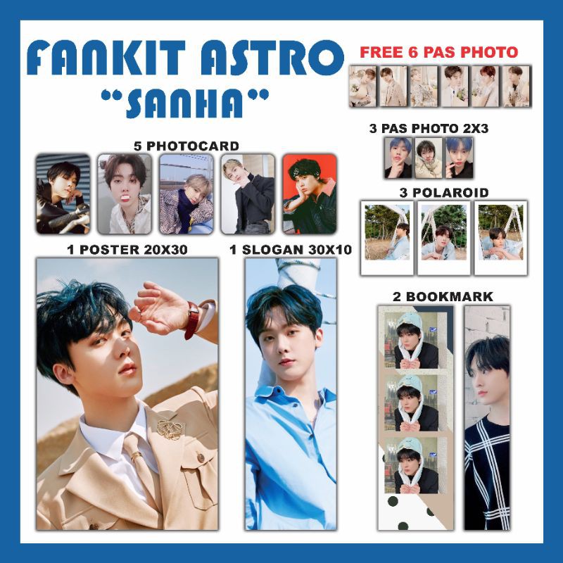 Jual FANKIT ASTRO EUNWOO PAKET HEMAT ASTRO fan made by mochichim ...