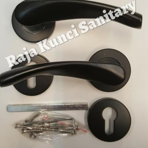 Jual Handle Pintu Roses Hitam Stainless SUS 304 / Black / Pegangan ...