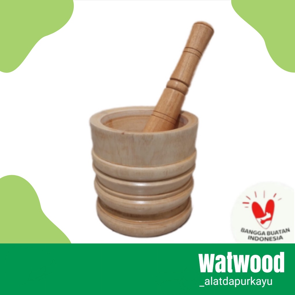 Jual Alat Tumbuk Kayu Tradisional / Lumpang Kayu Diameter 12cm | Shopee ...